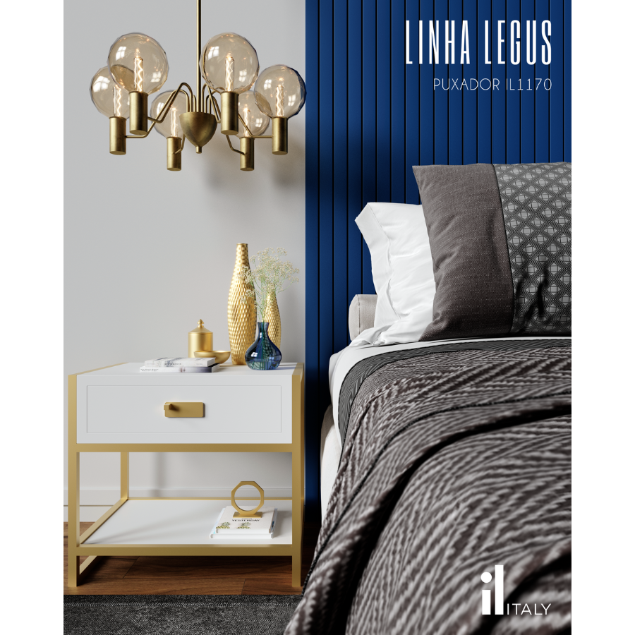 Puxador Preto Italy Line IL 1170